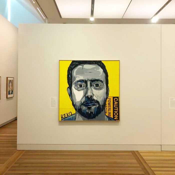 Jasper Knight in the National Portrait Gallery, Canberra | Chalk Horse